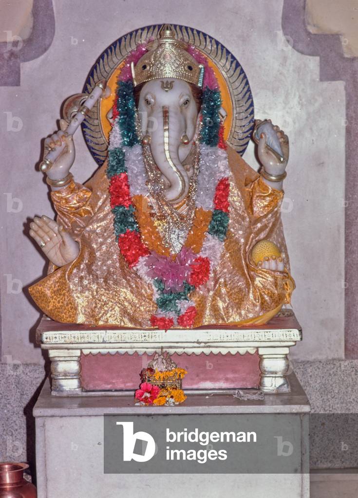 Image of Ganesh shrine, Lakshmi Narayan Temple, New Delhi, India, 1984 ...