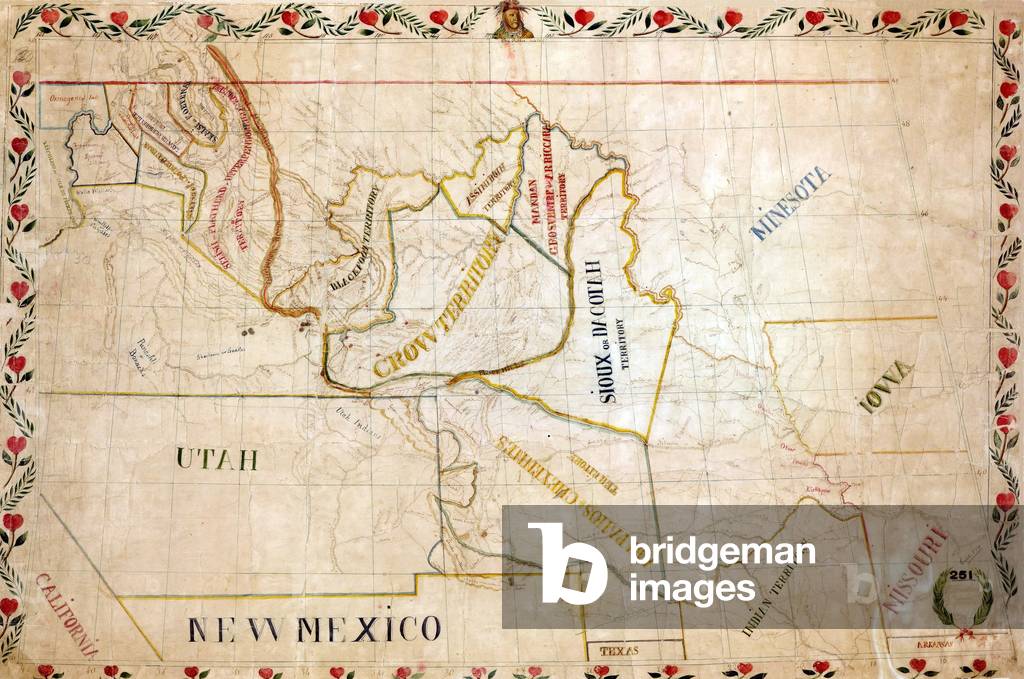 Image of 1851 map of the upper Great Plains and Rocky Mountains by ...