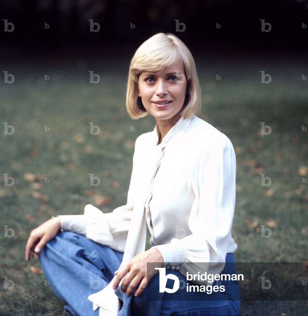 Image of Photo shooting of the Swedish singer Siw Inger for the