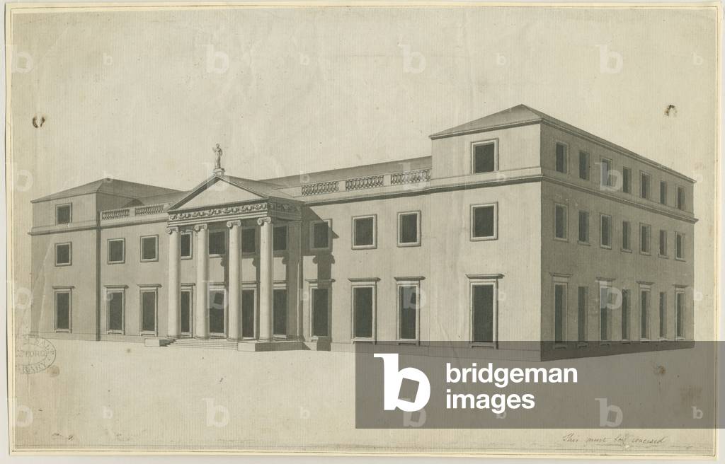 Image of Chillington Hall: pen and wash drawing, nd [?1780s] (drawing ...