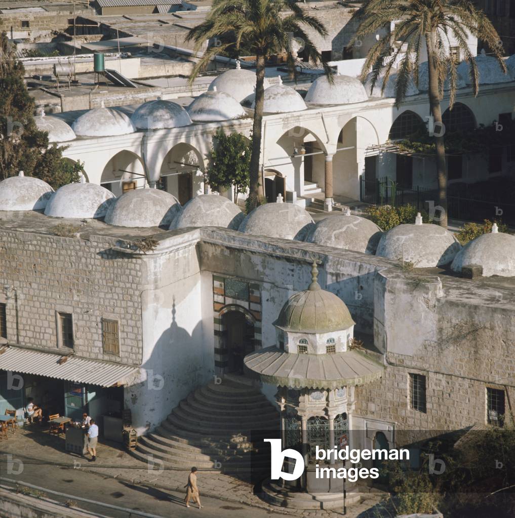 Image of The entrance to the Jazzar Pasha Mosque, Acre, West Bank,