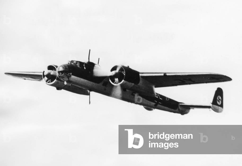 Image of Dornier Do 17 fighter plane presumably in the 1930s