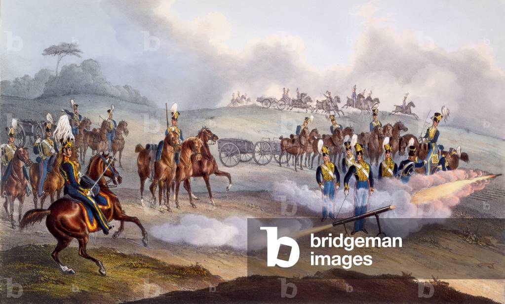 Image of The British Royal Horse Artillery - Rocket Troop, 1835 (colour ...