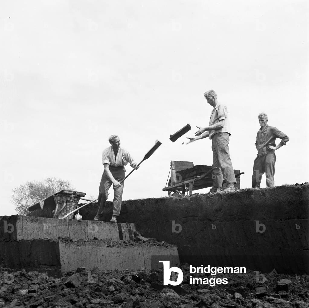Image of Switzerland World War II Peat, 1942 (b/w photo)