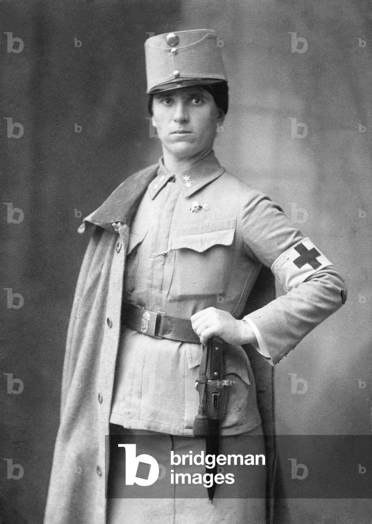 Image of Female soldier of the Imperial and Royal Army, 1914 (b/w