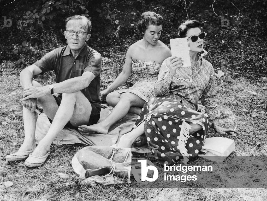 Image of Vivien Leigh, Leigh Holman and Daughter Suzanne, Garda Lake ...
