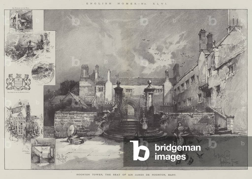 Image of Hoghton Tower, the Seat of Sir James de Hoghton, Baronet by ...