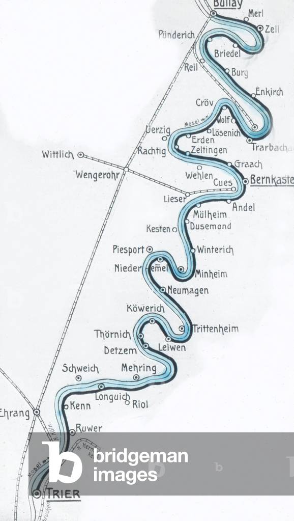 Image of Map of the Moselle Valley