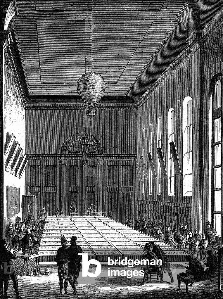 Image of The great battery of Alessandro Volta at Ecole Polytechnique built