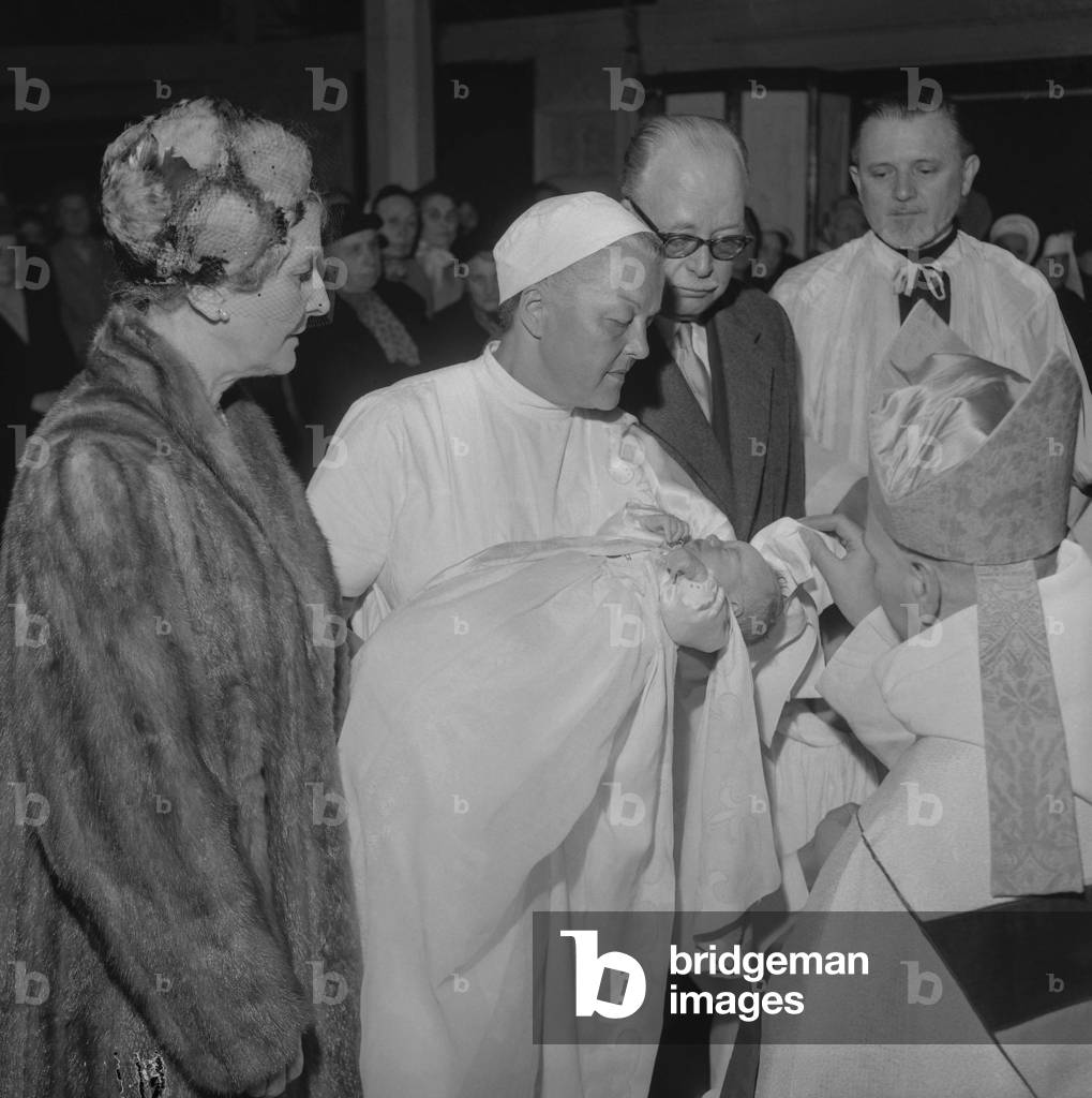 Image of Christening of young Prince Edouard Xavier de Lobkowicz in Paris