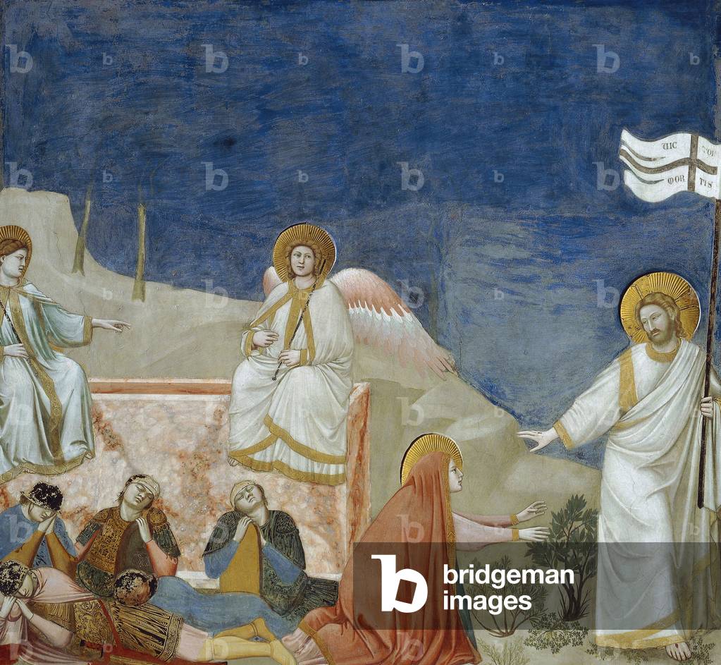 Image of The Resurrection of Christ, Detail from Life and Passion of by Giotto (Giotto di ...