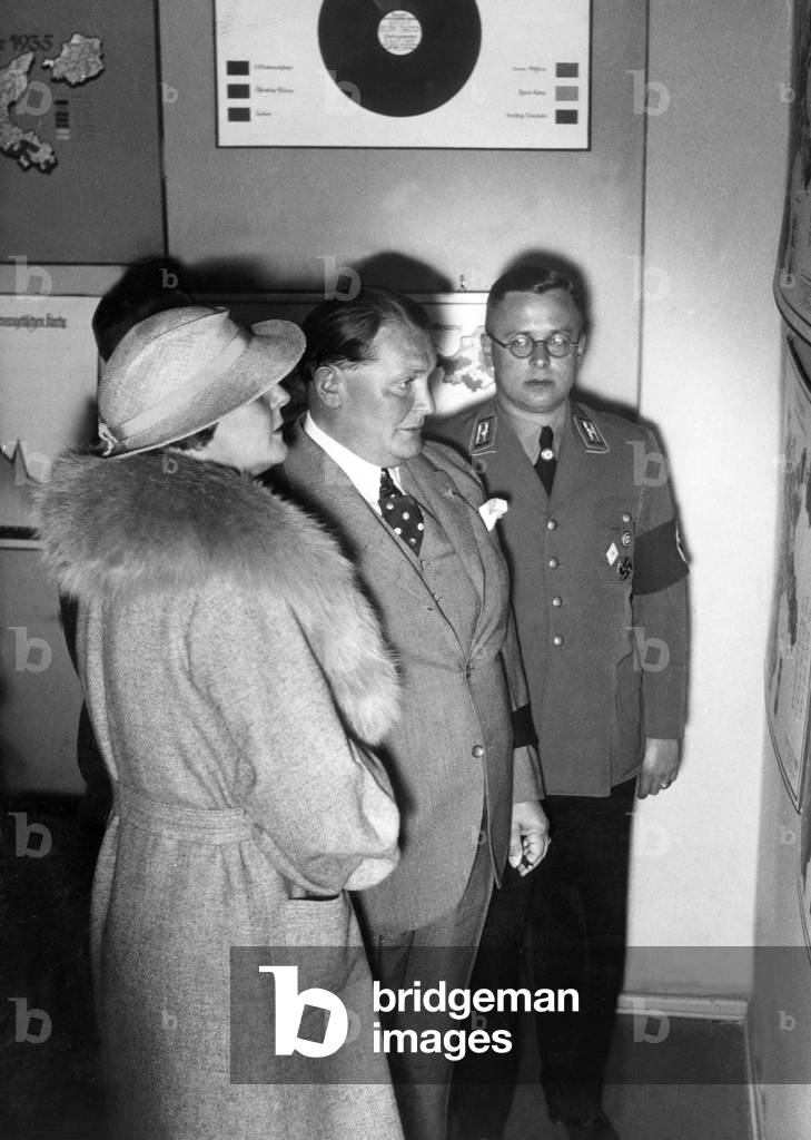 Image of Emmy and Hermann Goering in Berlin, 1936 (b/w photo)