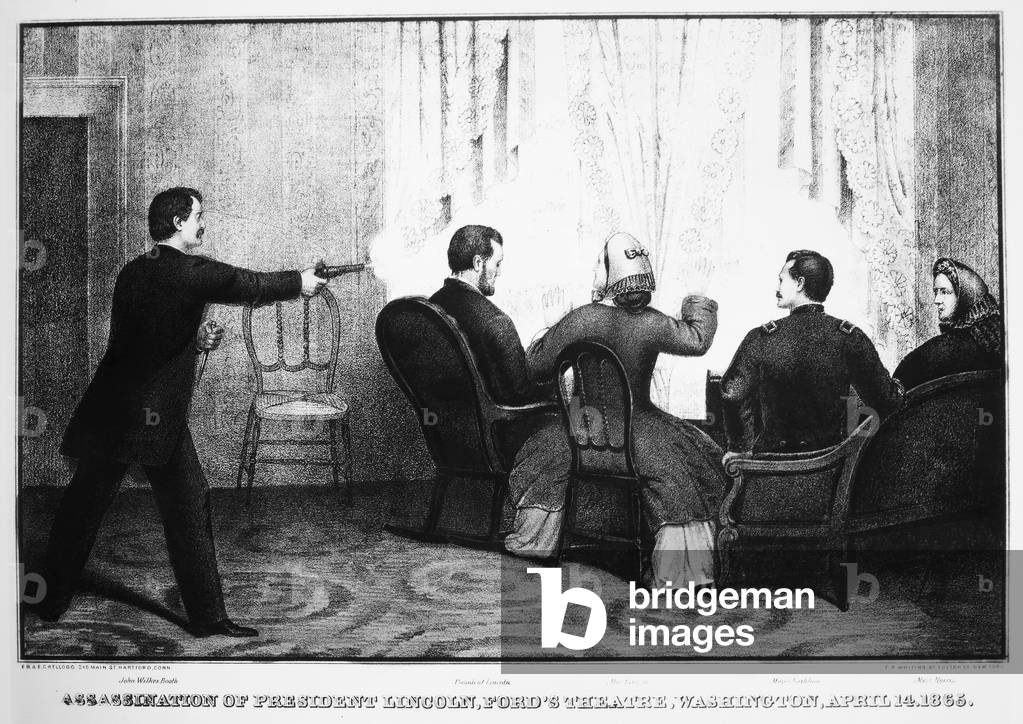 Pistola Assassinio Abraham Lincoln America America. La Morte Di