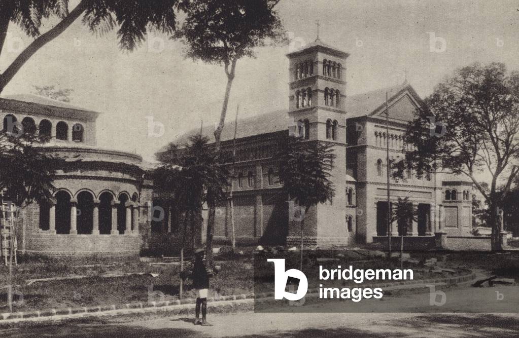 Image of Cathedral, Elisabethville, Belgian Congo (b/w photo) by ...