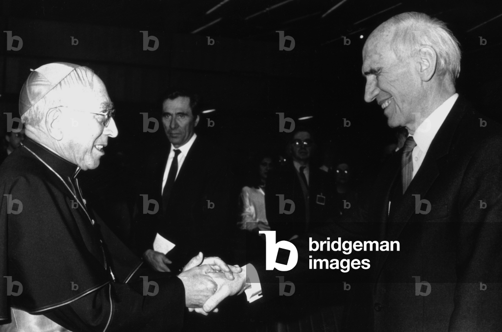 Image of Rudolf Kirchschlager and Cardinal Agostino Casaroli, 1986 (photo)