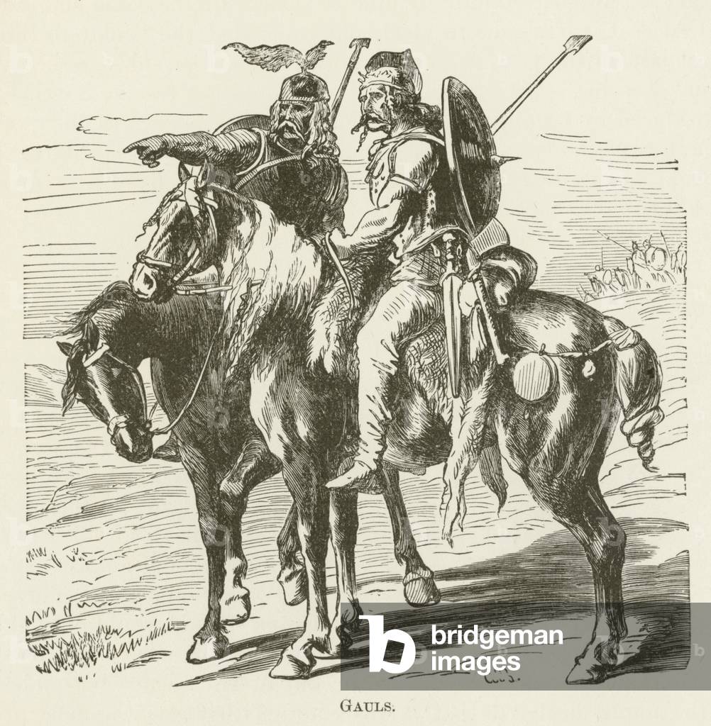 Image of Gauls (engraving) by English School, (19th century)