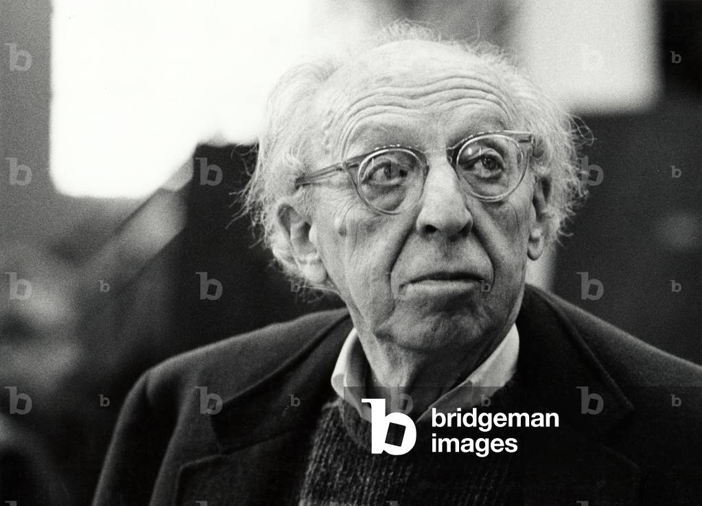 Image of Aaron COPLAND rehearsing 1981