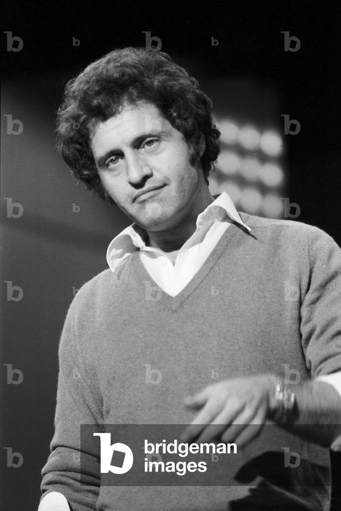Image of French chanson singer Joe Dassin performing at Germany, around ...