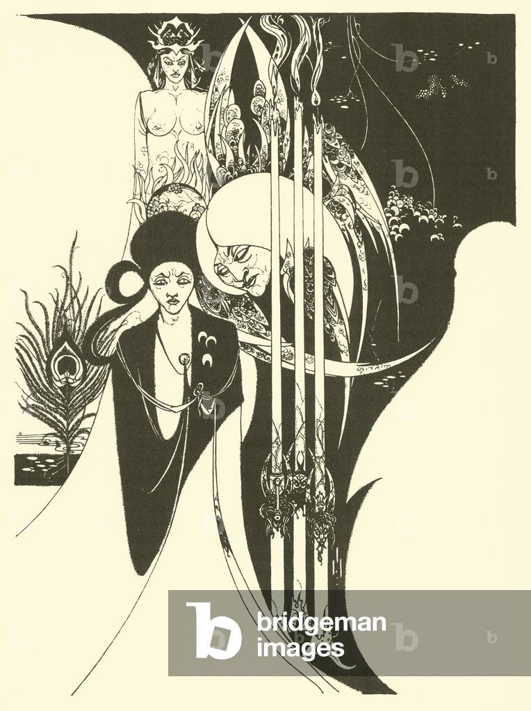 Image of Neophyte and Black Art, c.1893 (lithograph) by Beardsley ...