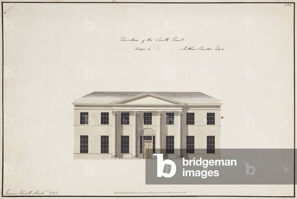 Image of Soho House: Plan of the Ground Storey; Plan of the by Wyatt ...