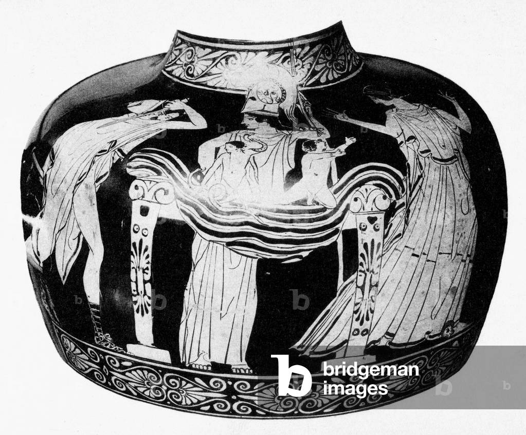 Image of MYTHOLOGY: HERCULES The infant Hercules strangling the ...