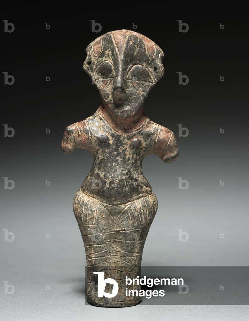 Image of Vinca Idol, Vinça Culture, 4500-3500 BC (fired clay with paint ...