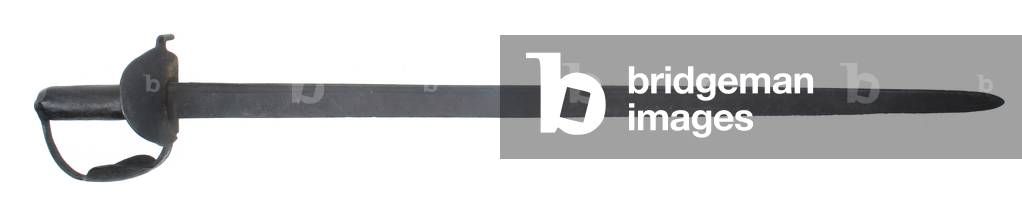 Image of British Naval cutlass with sheet iron hilt