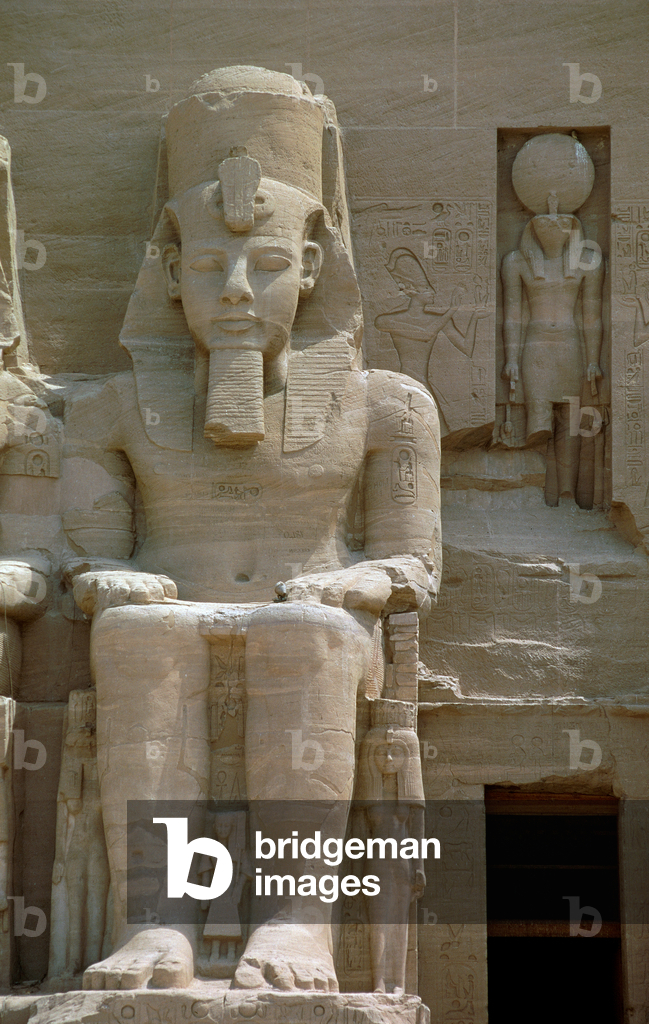 Image of The great temple of Abu Simbel, (sculpture) by Photo Josse