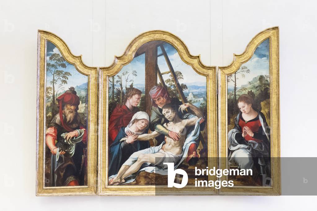 The deposition, 16th century, ( panel) by Heemskerk, Maarten van (1498-1574)