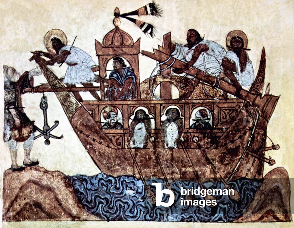 Image of Iraq: An Arab dhow. Miniature from the 'Maqam' or 'Assembly'