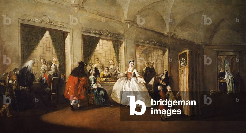 Image of Parlor of Nuns at San Zaccaria, 1746, by Francesco Guardi