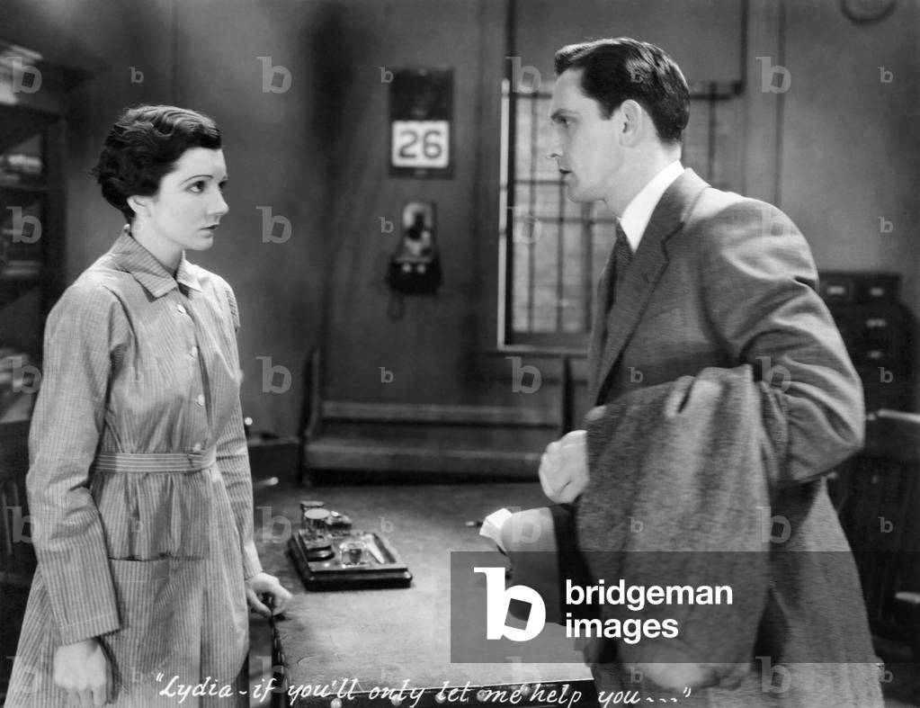 Image of Claudette Colbert, Fredric March, on-set of the Film, 'Manslaughter', 1930 by American ...