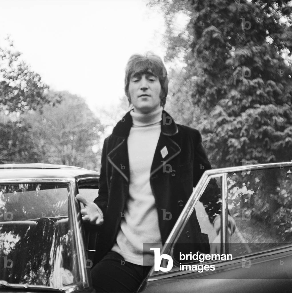 Image of British musician and composer John Lennon at Germany, around 1966
