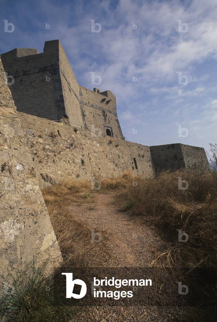 Image of Walls and bastions of Fort Stella, Porto Ercole, Monte Argentario,