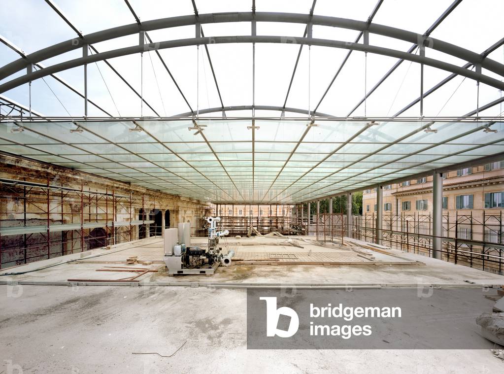 Image of Contemporary architecture : Beams in steel - double arc - by ...