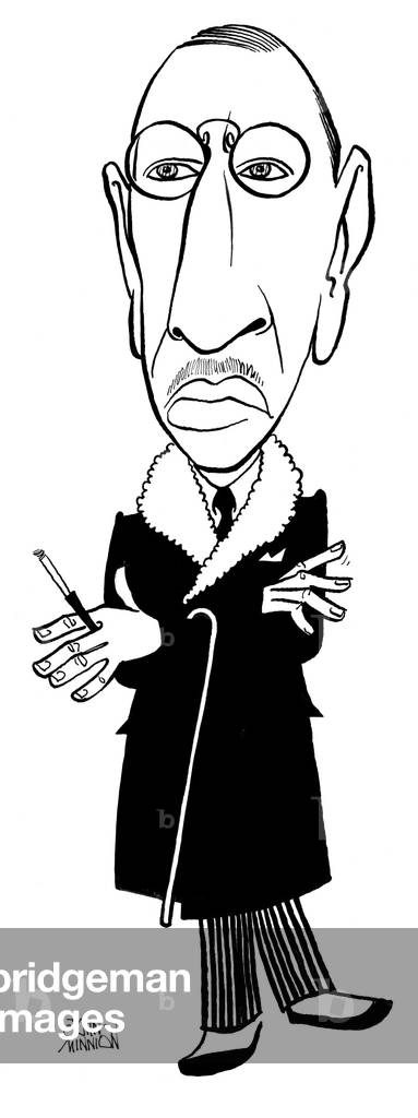 Image of Igor Stravinsky, caricature by Minnion, John (b.1949)