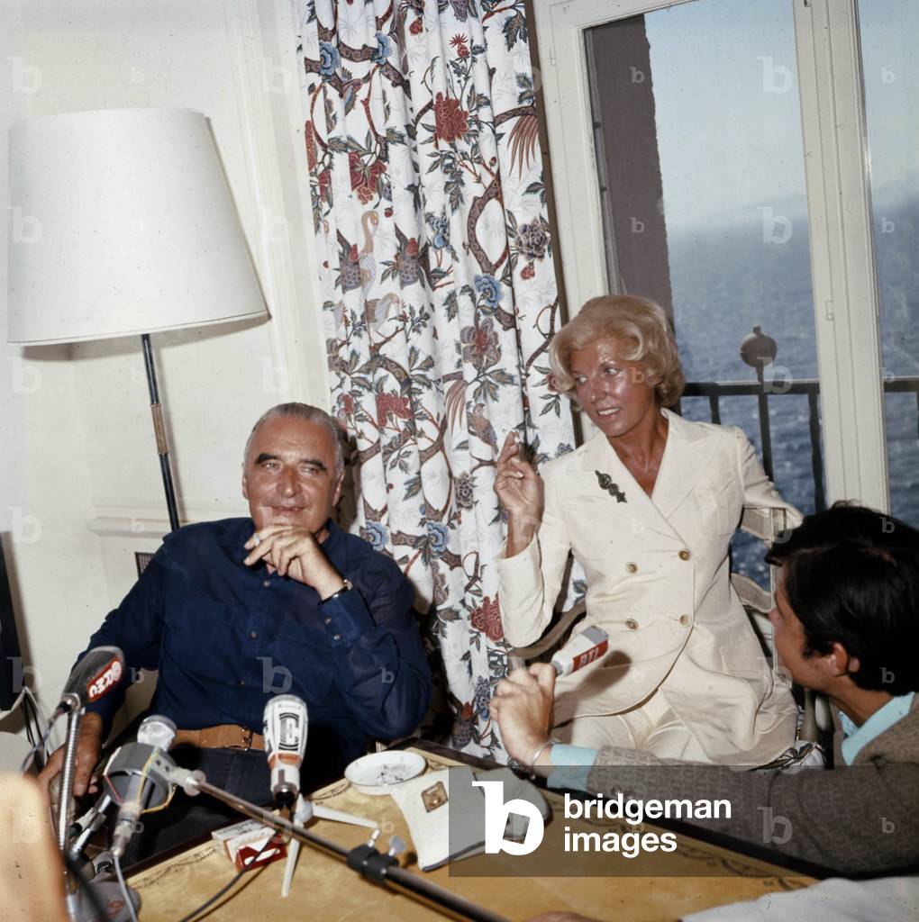 Image of French President Georges Pompidou and his Wife Claude in Their