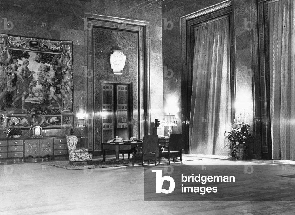 Image of The study of Adolf Hitler in the Reich Chancellery in