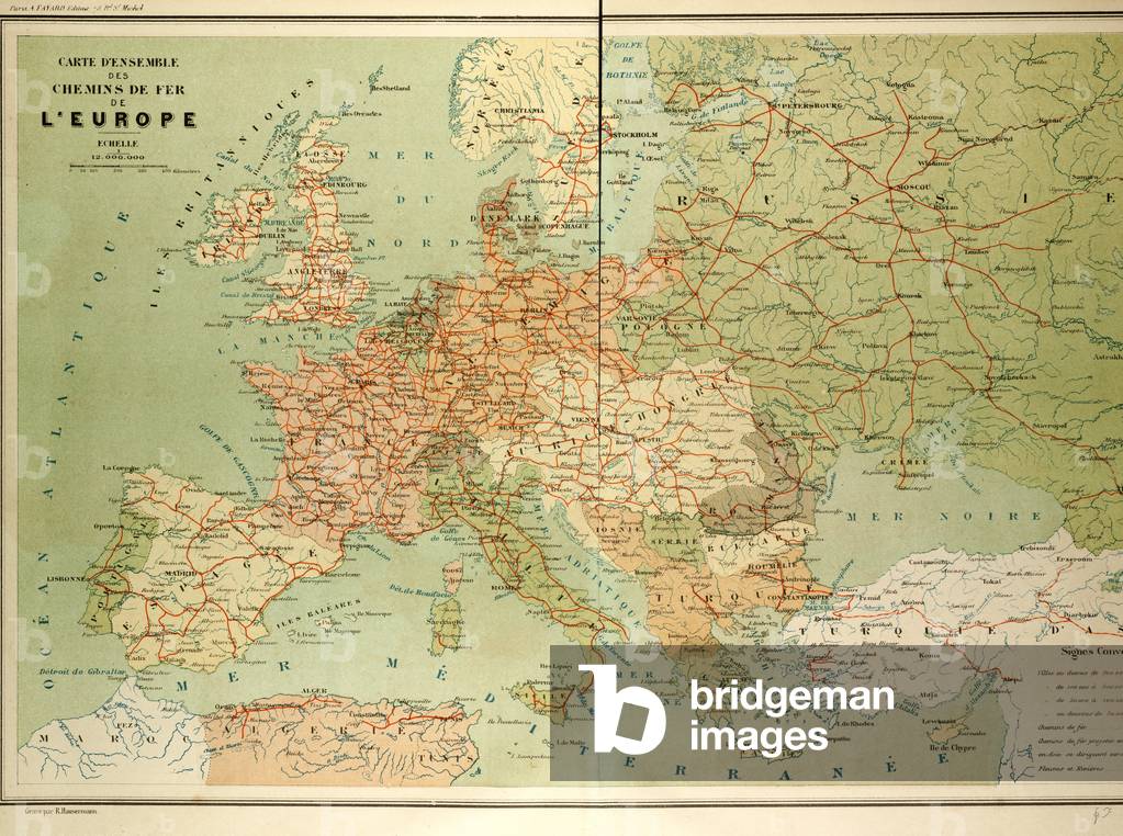 Image of Map of European Railway Lines