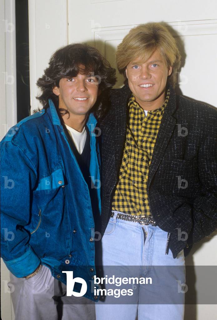 Image of Modern Talking (l-r): Thomas Anders, Dieter Bohlen, 1985 (photo)