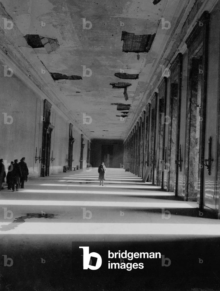 Image of Marble gallery in the ruins of Hitler's Reich Chancellery ...