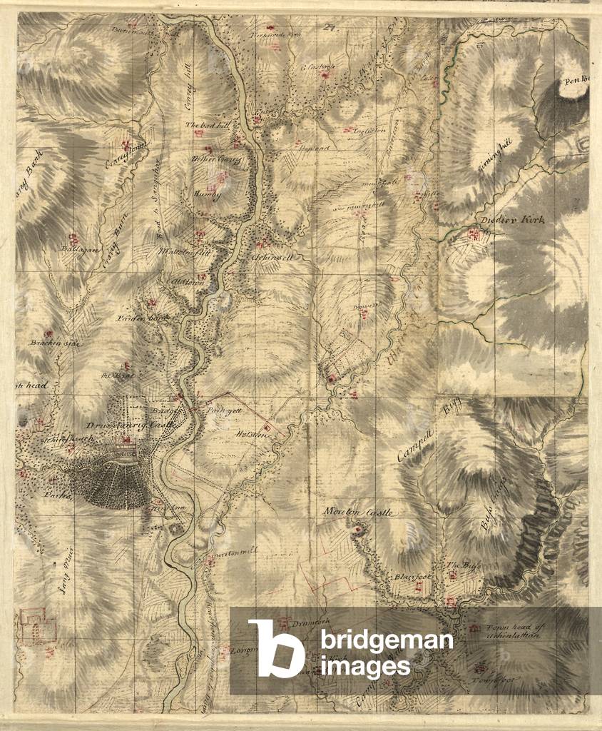 Image of Roy's Map of Lowland Scotland, Section 5/3e, 1752-55 (pen & by ...