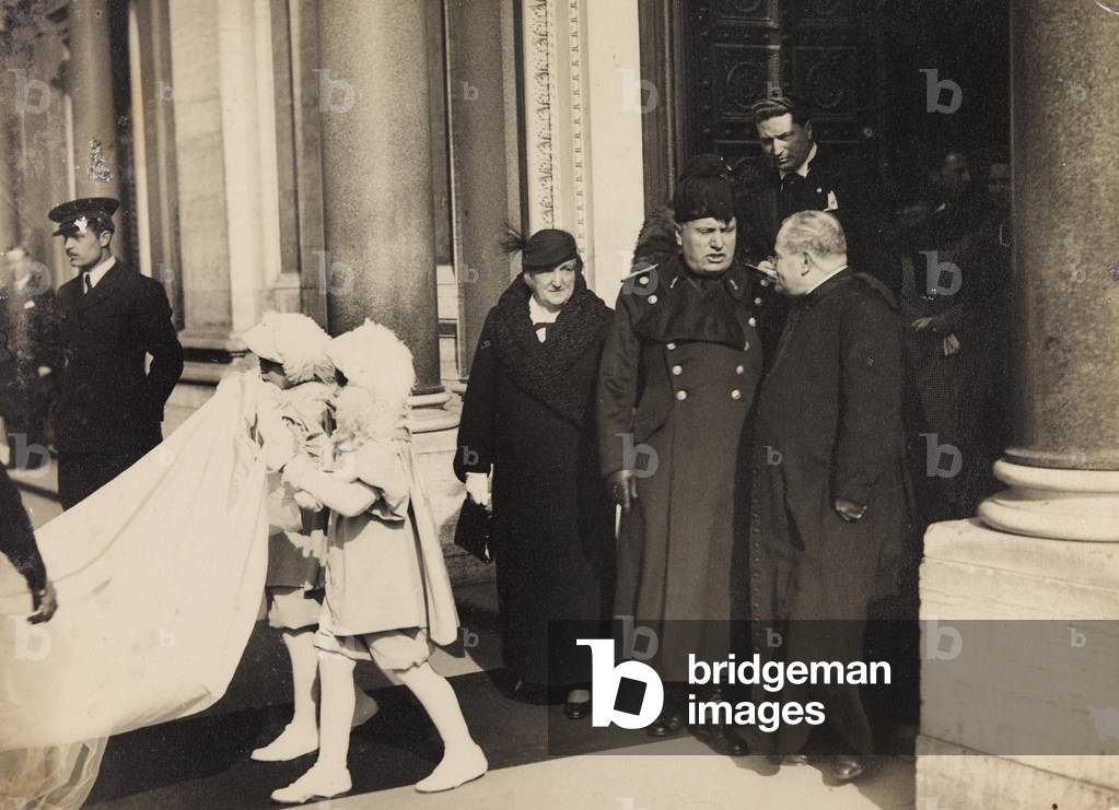 Image of Benito Mussolini held in honor of Corporal in the Militia by ...