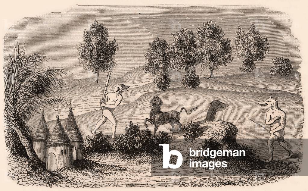 Image of Representation of medieval tribes and animal species: two ...