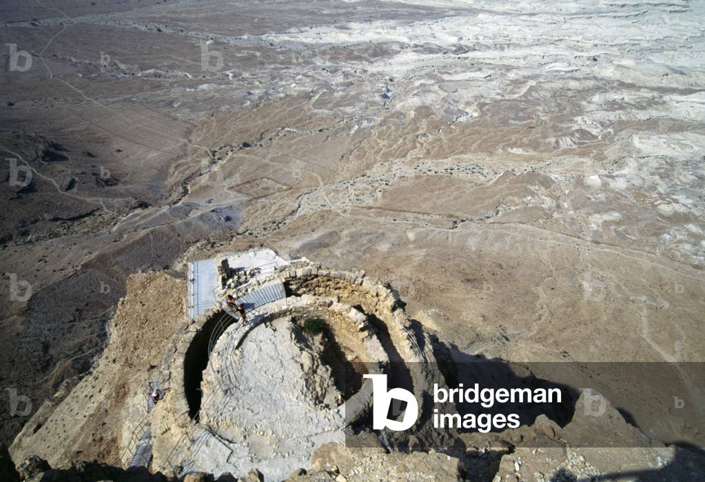 Image of The middle terrace of the Northern Palace, ancient Masada natural