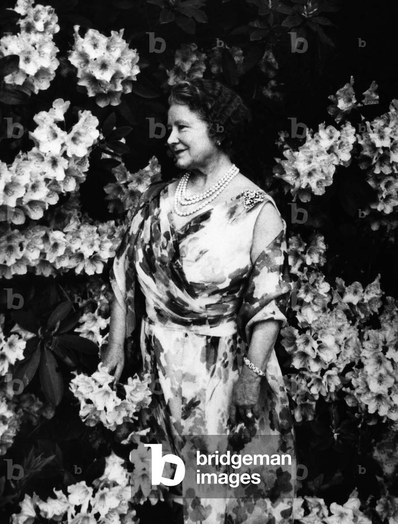 Image of Queen Elizabeth (the Queen Mother), Windsor, England, 1970.