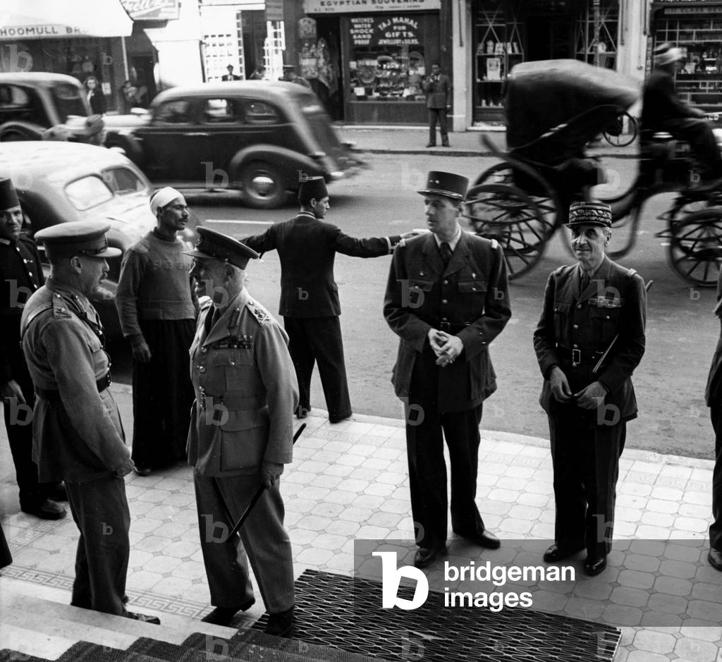 Image of English general Sir Archibald Wavell, French general Charles ...
