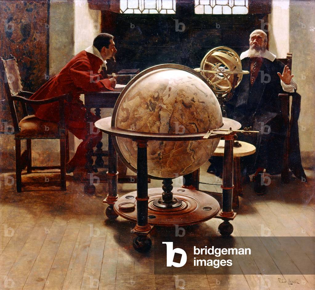 Image of Galileo and Viviani (Galileo e Viviani), by Tito Lessi, 1892 ...