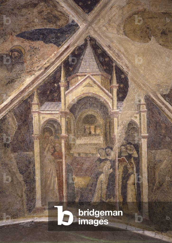 Image of Life of St. Anthony Abbot. Admission of a Dominican nun, by Unknown Artist, (14th century)