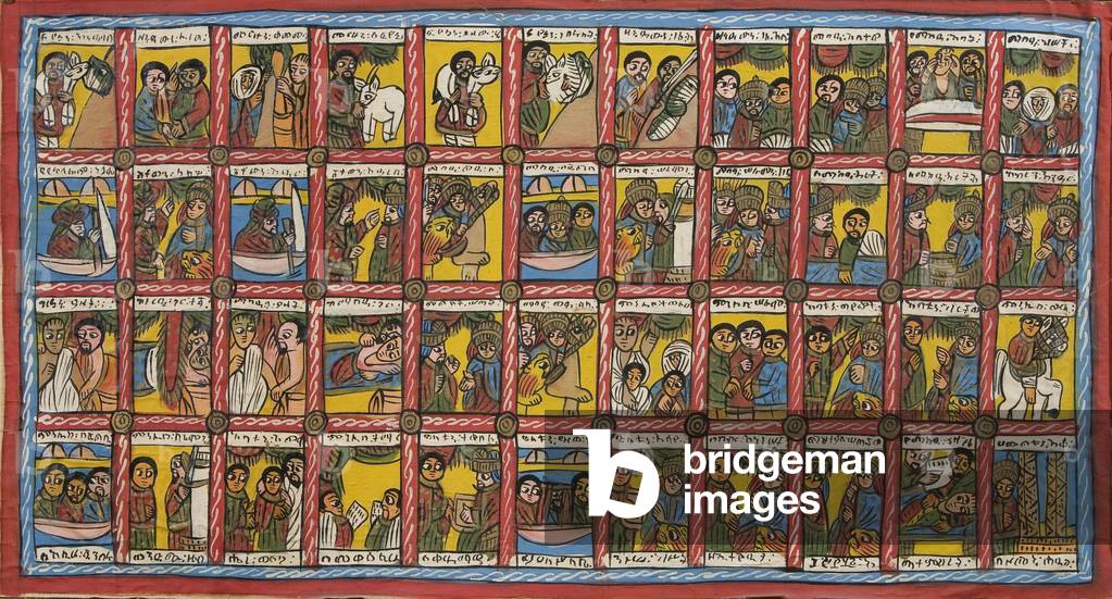 Image of A 'strip-cartoon' of 44 pictures showing the story of the by ...